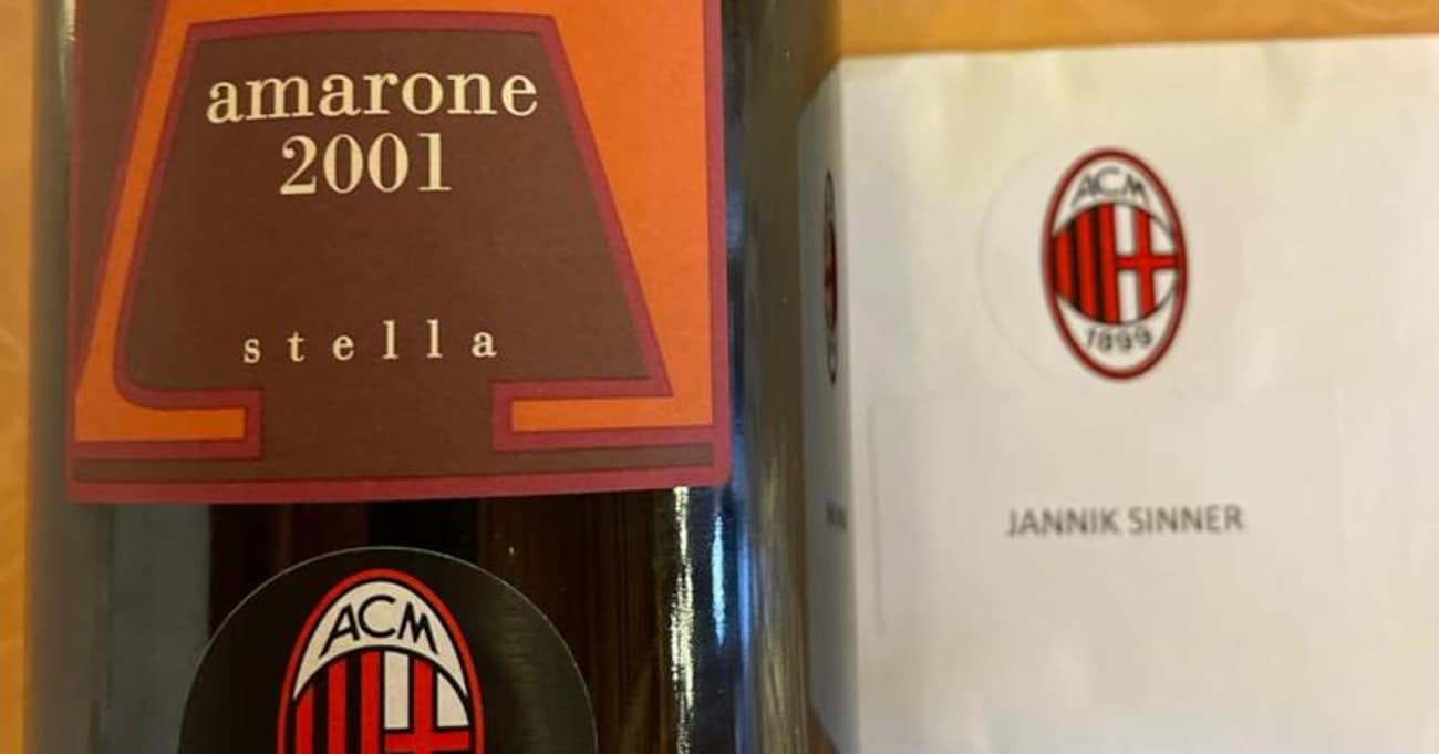 Il Milan dona a Jannik Sinner una magnum di Amarone Aneri 2001 - Il Sole 24 ORE