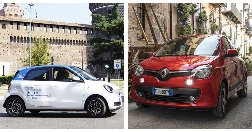 Renault Twingo e Smart Forfour