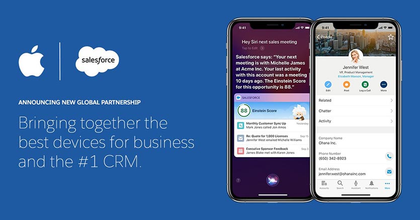 Apple punta sulle aziende: accordo con Salesforce per iPhone e iPad ...