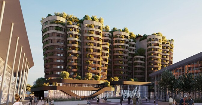 Immobiliare, svelata la «foresta romana» firmata da Cucinella a Roma ...