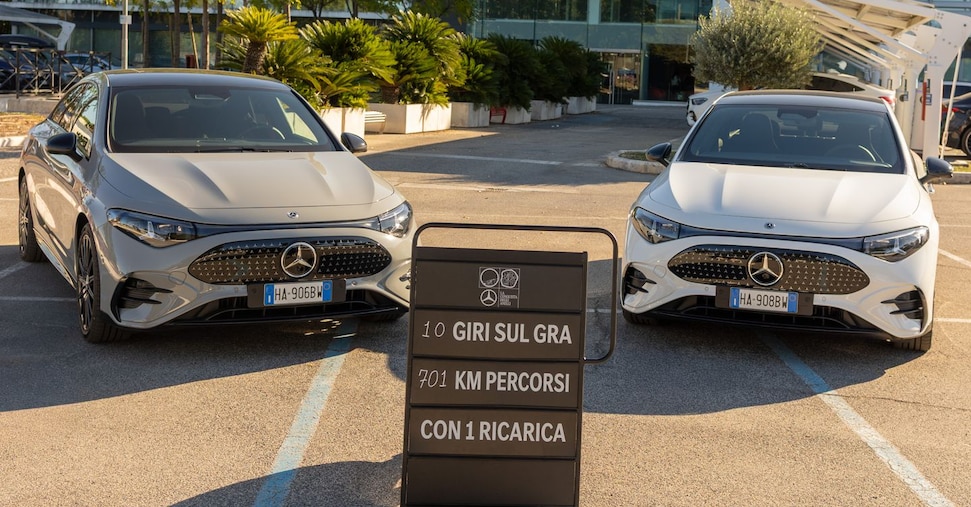 Mercedes CLA electric, 701 km (and 30 km still on battery) with one ...