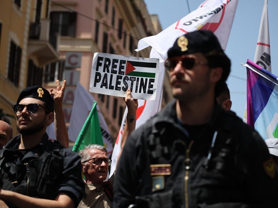La manifestazione pro-Gaza nella Capitale - Il Sole 24 ORE