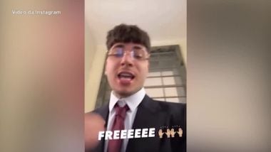 Il rapper Shiva esulta in tribunale dopo la revoca degli arresti ...