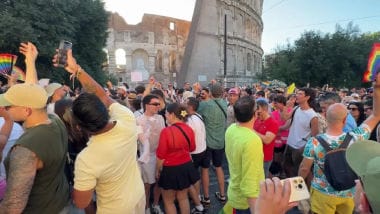 Roma Pride, la danza in strada con i ventagli arcobaleno all'ombra del ...