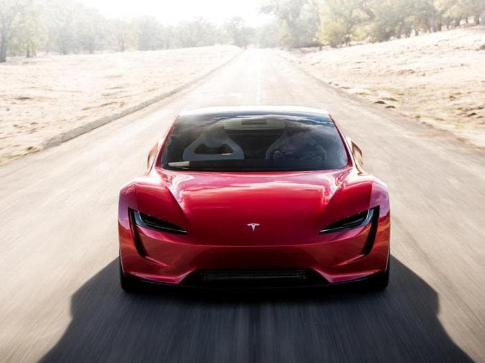 Tesla roadster reveal store